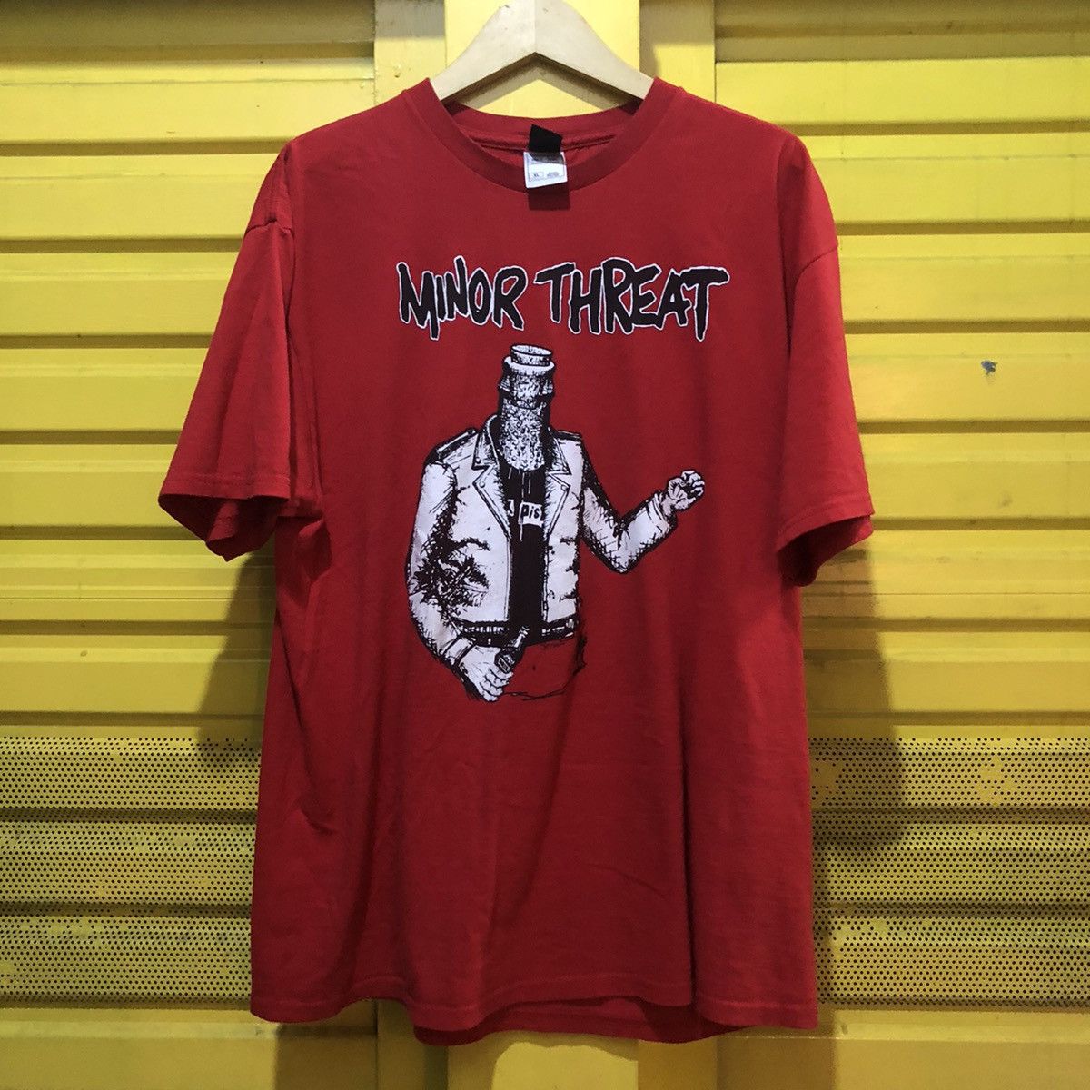 Band Tees × Fruit Of The Loom Minor Threat Bottle Violence | Grailed