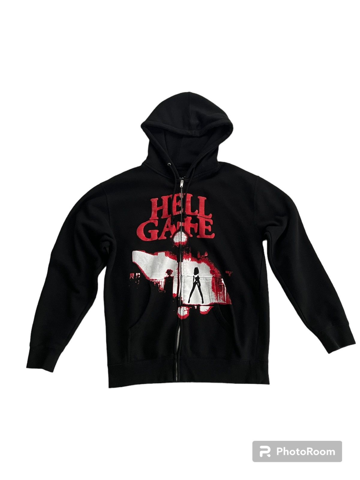 Streetwear HELL GATE BLACK ZIP UP HOODIE | Grailed