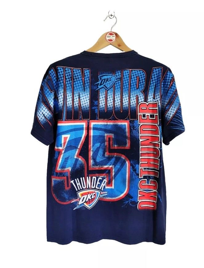 NBA × Vintage Rare Vintage Kevin Durant All-Overprint T-shirt AOP OKC ...
