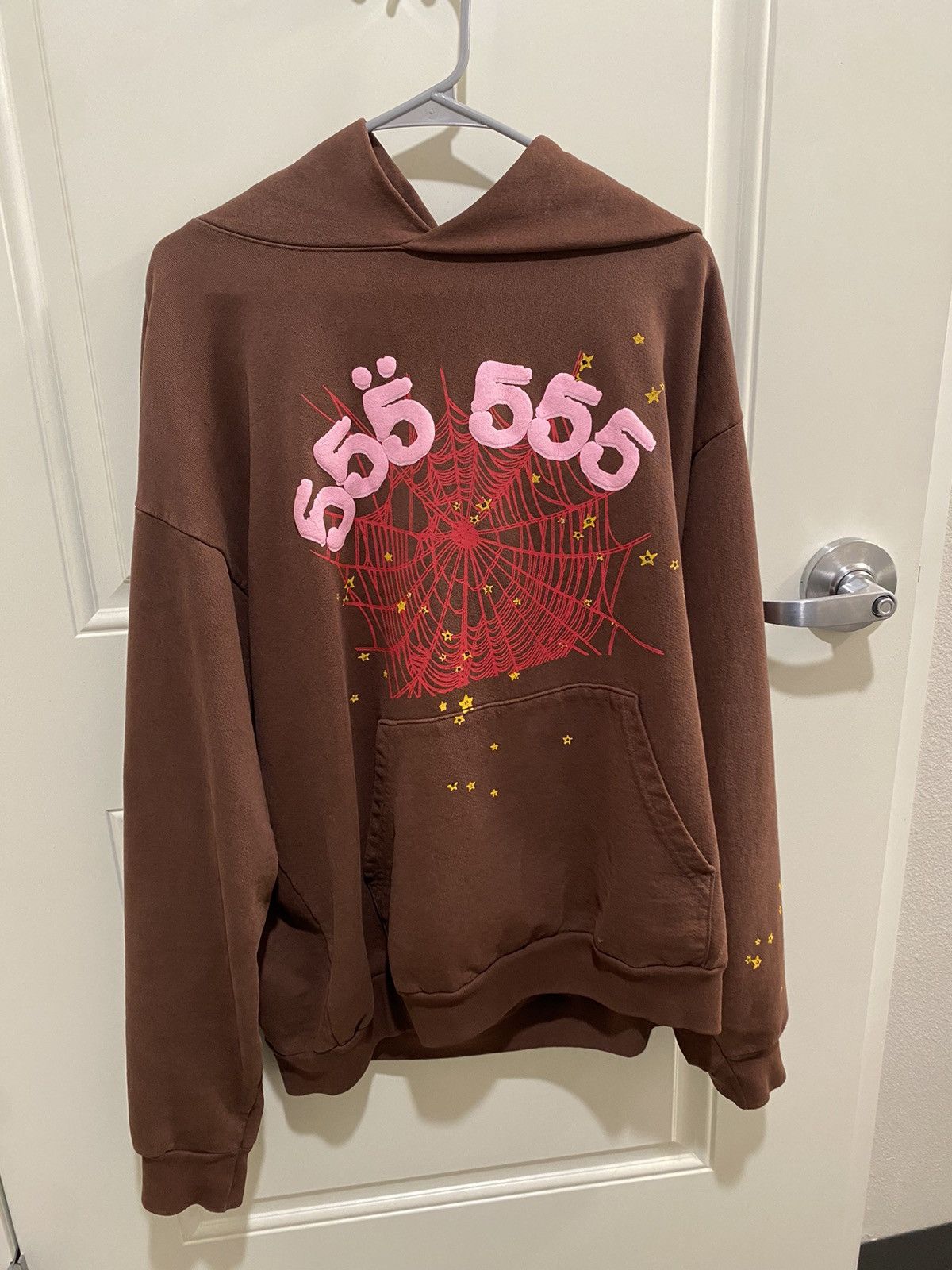 Spider Worldwide × Young Thug Sp5der Angel Number “555” Brown Hoodie ...