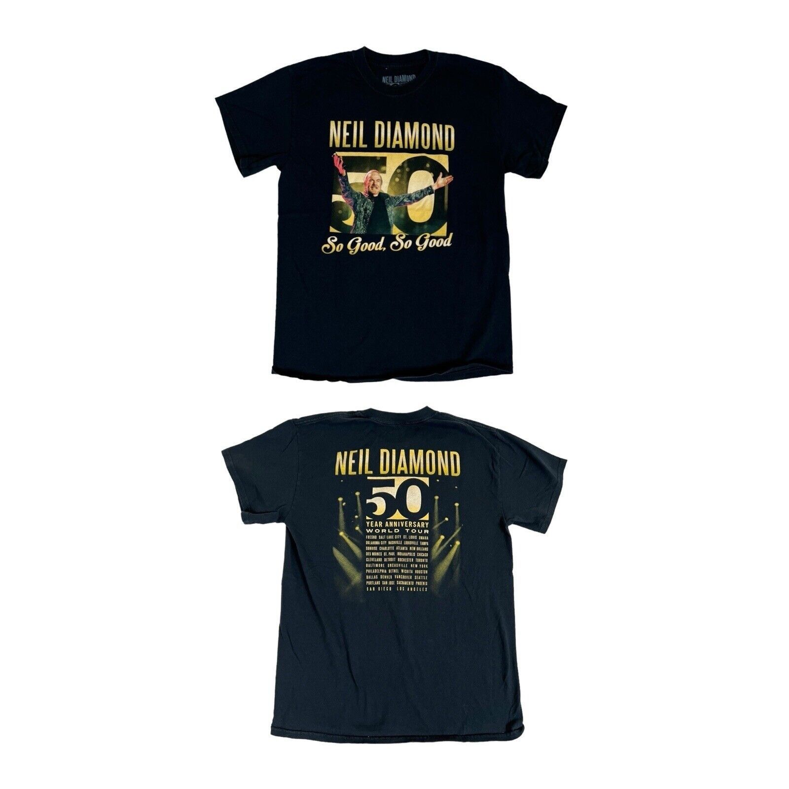 Vintage Neil Diamond 50th Anniversary So Good So Good Tour T-Shirt S ...