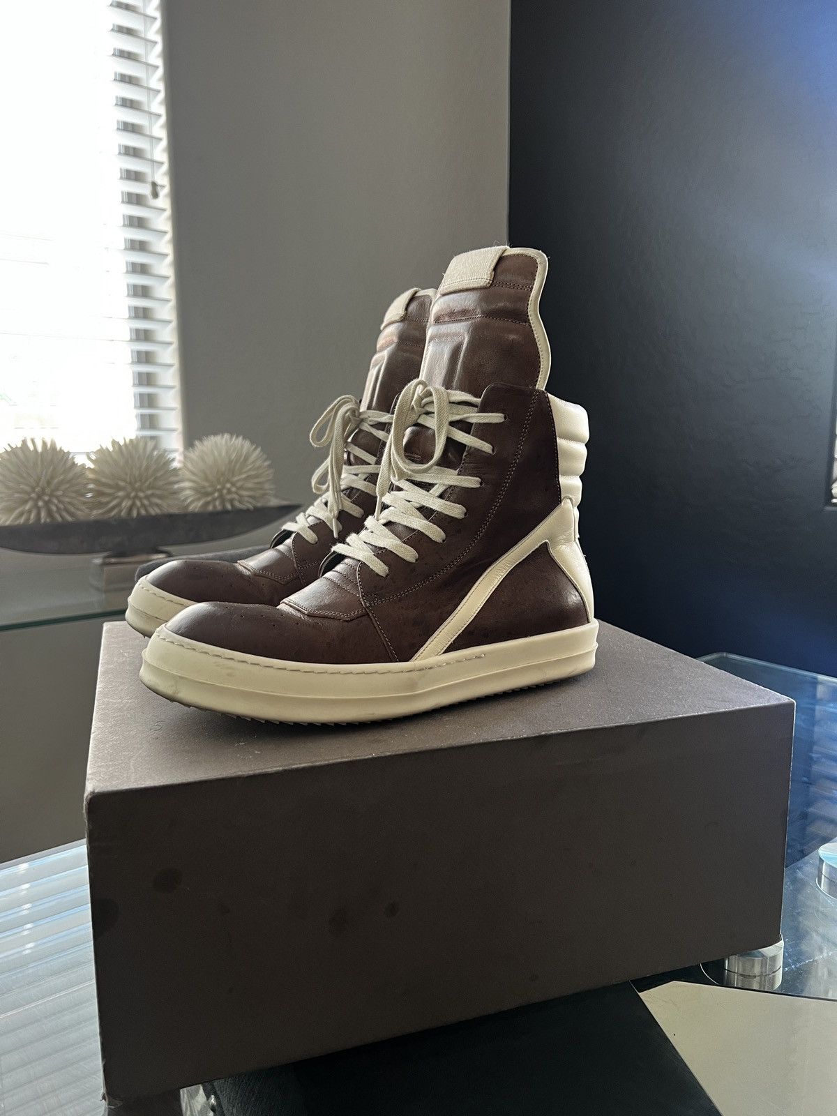 Rick Owens Rick Owens Geobaskets high-top sneakers | Grailed