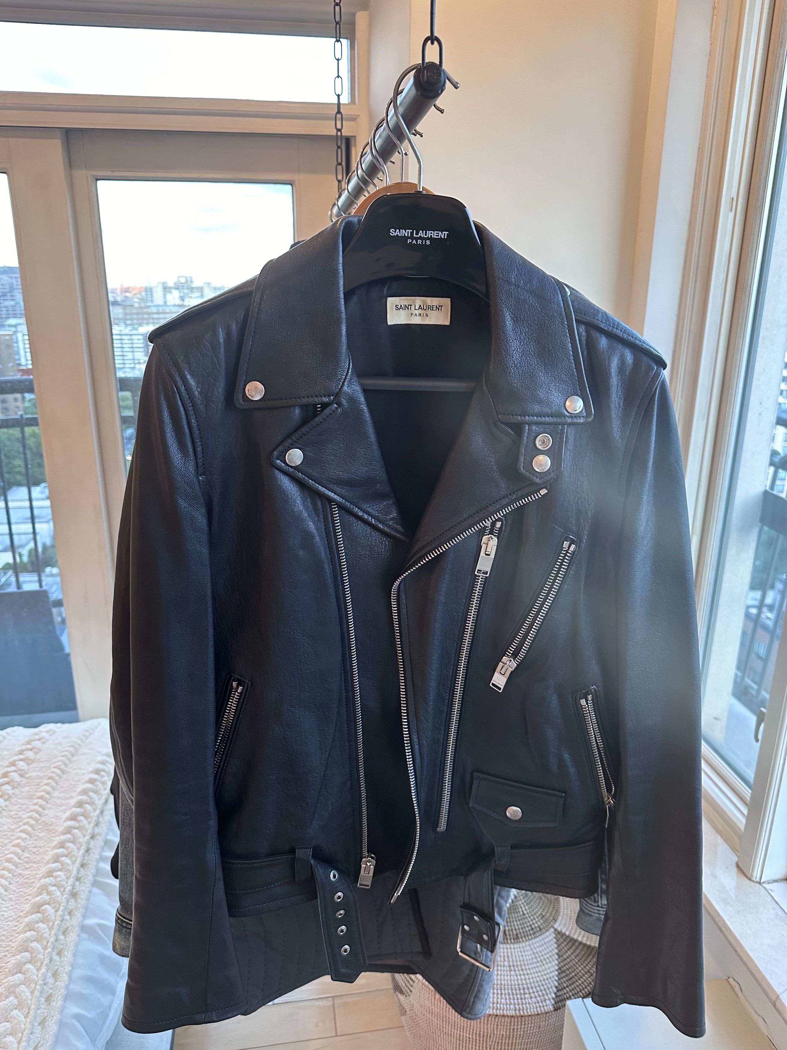 Saint Laurent Paris Saint Laurent L17 mutton lamb leather jacket | Grailed