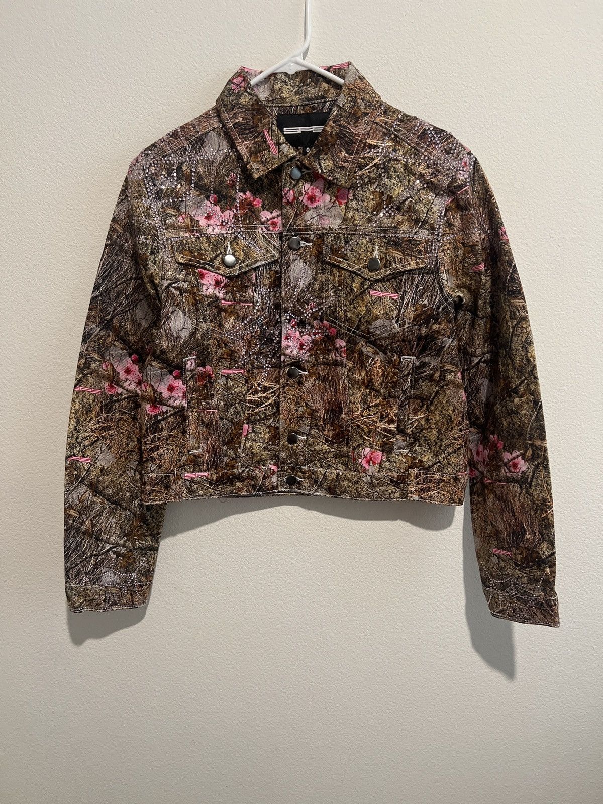 Sp5der Sp5der Realtree Rhinestone Denim Trucker Jacket | Grailed