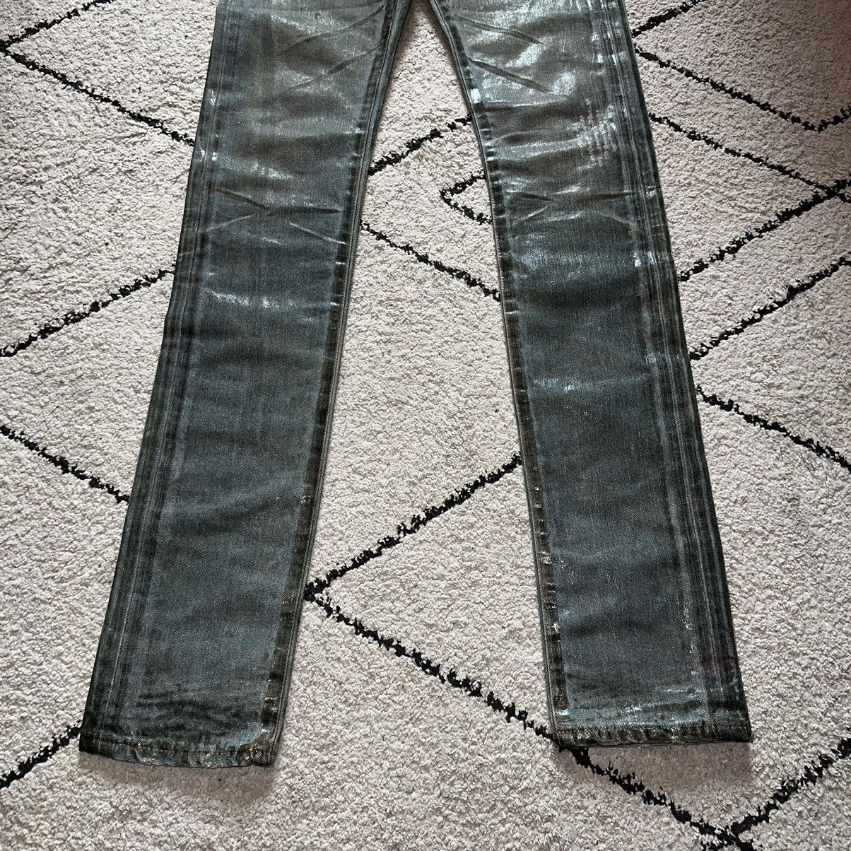 Dior Dior Homme Waxed Bleu Clair Jeans from SS2004 "Strip" | Grailed