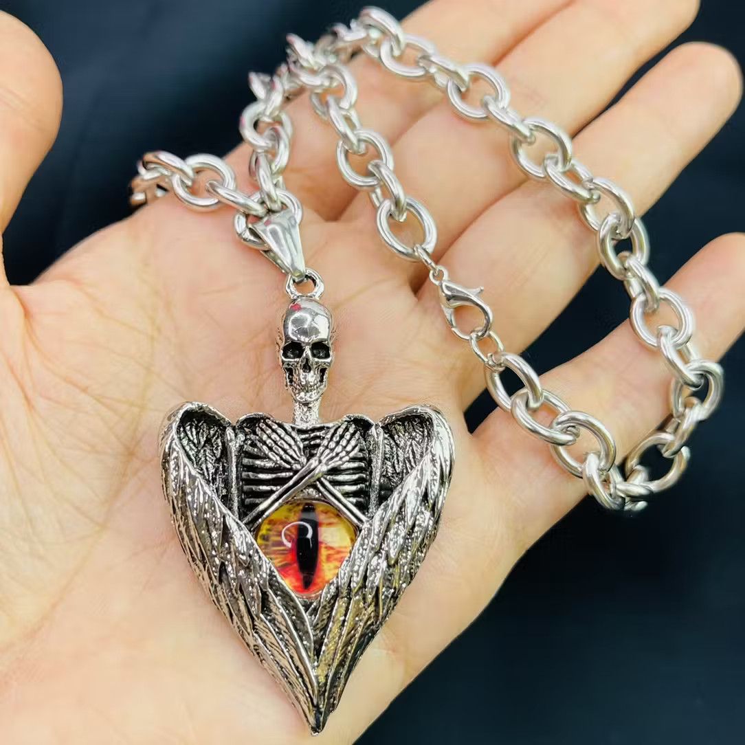 Chain High Quality Chunky Punk Goth Gothic Flame color eye | Grailed
