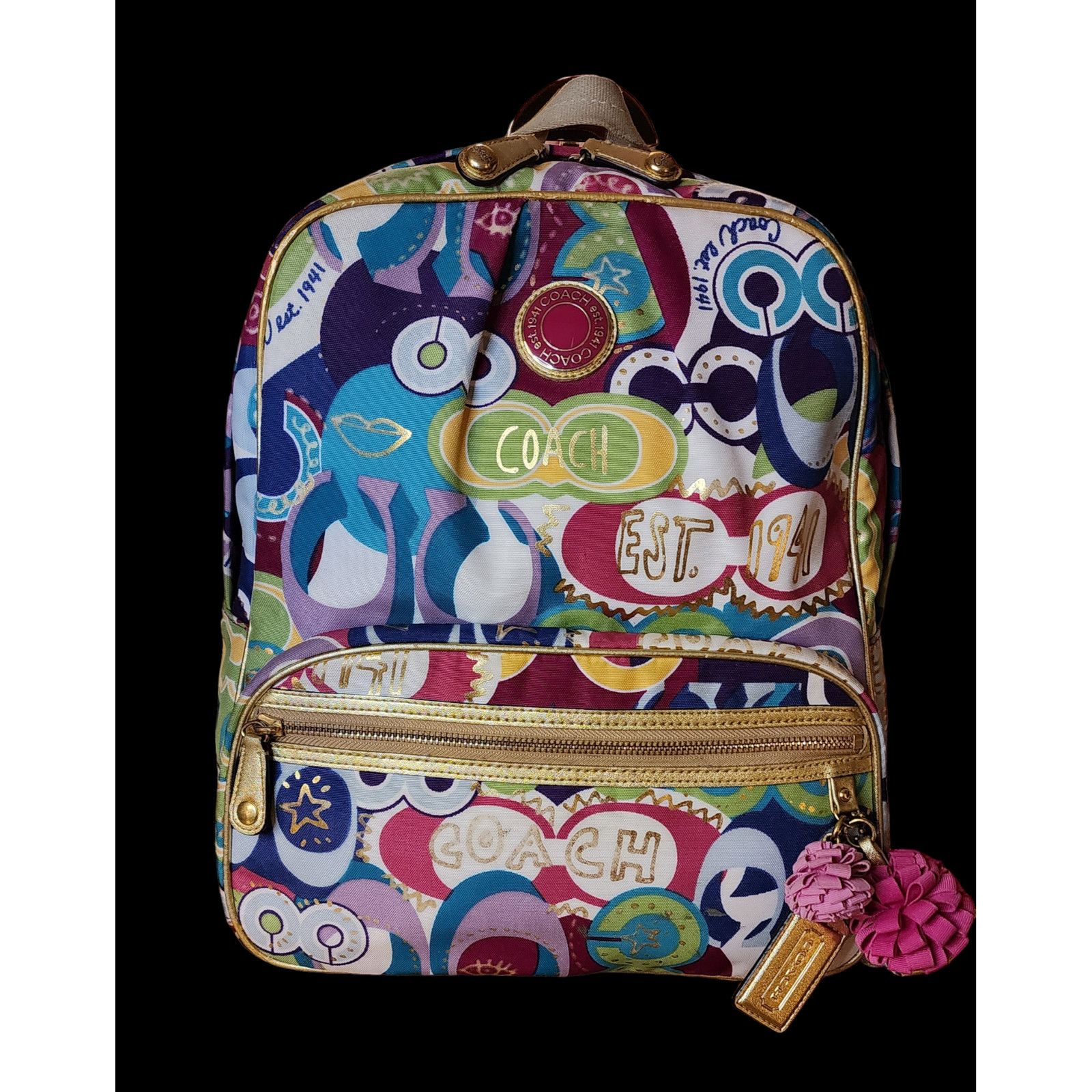 Coach Coach Poppy Graffiti Rare Backpack | Grailed
