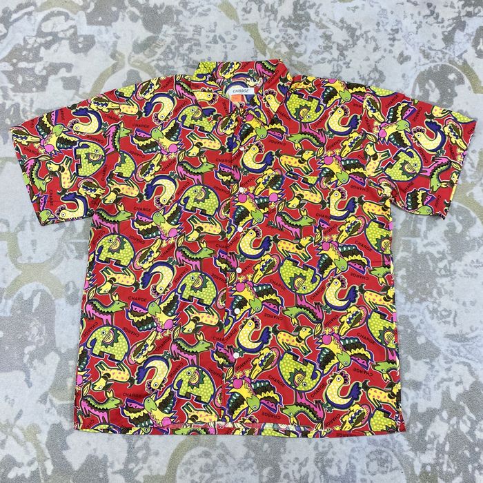 Vintage Vintage Full Print Animal Pattern Button Up Shirt- J521 | Grailed