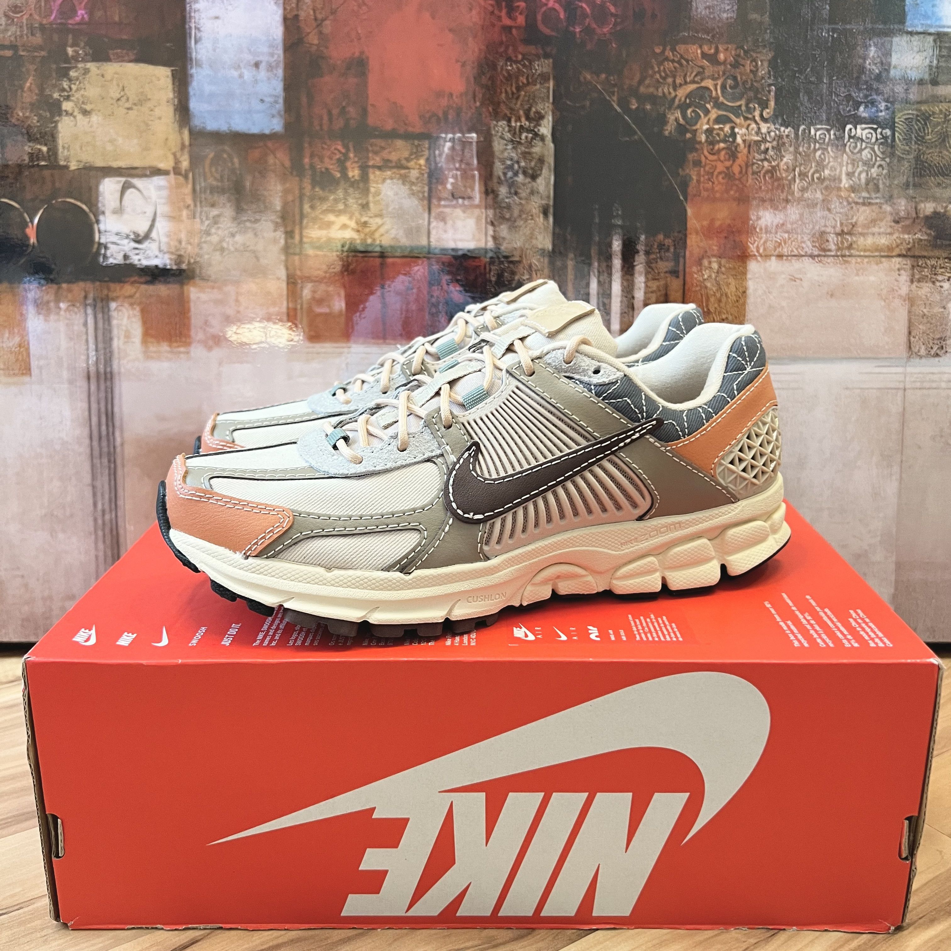Nike Nike Air Zoom Vomero 5 Sashiko Sanddrift Muslin Khaki Earth | Grailed