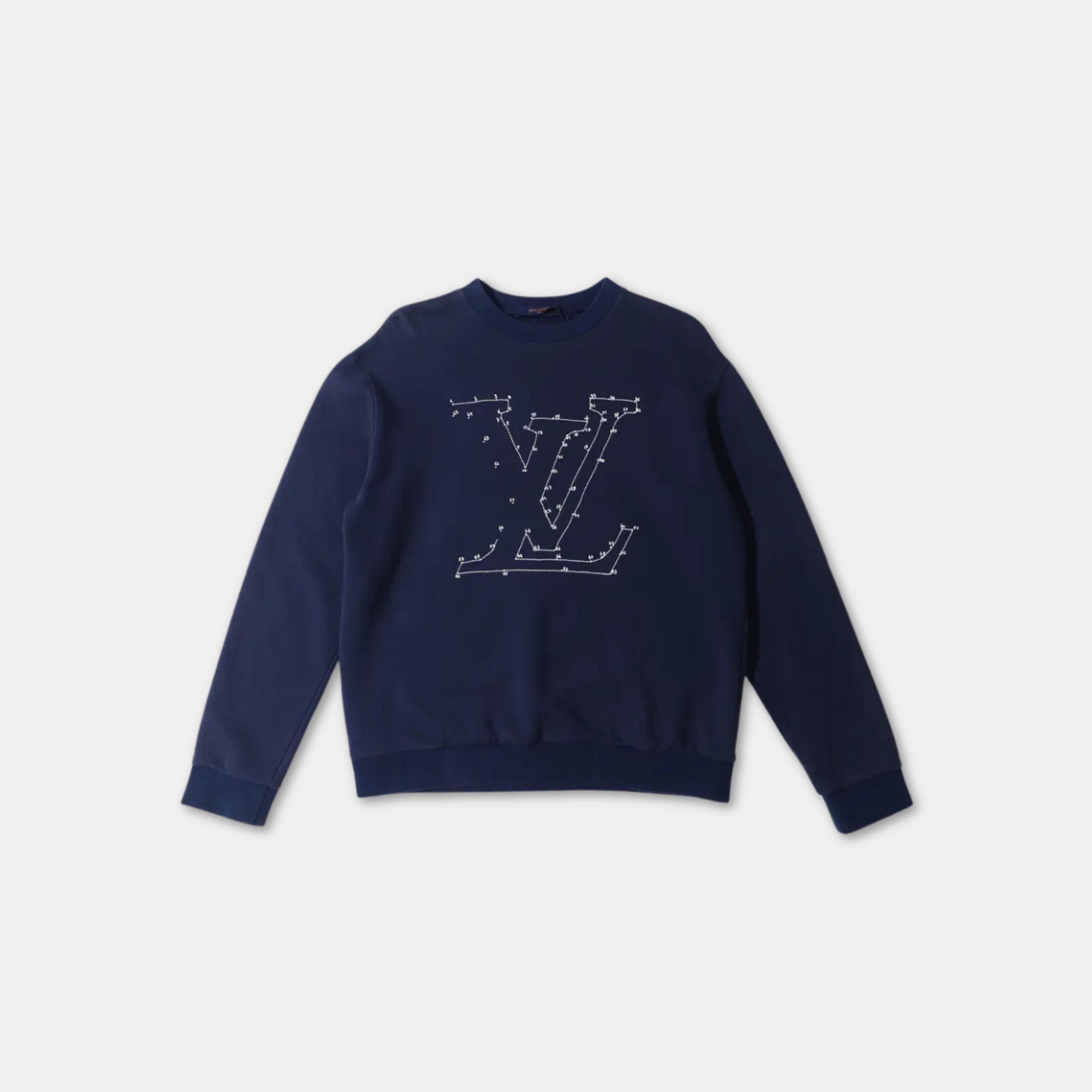 Louis Vuitton LOUIS VUITTON Stitch Print Embroidered Sweatshirt | Grailed