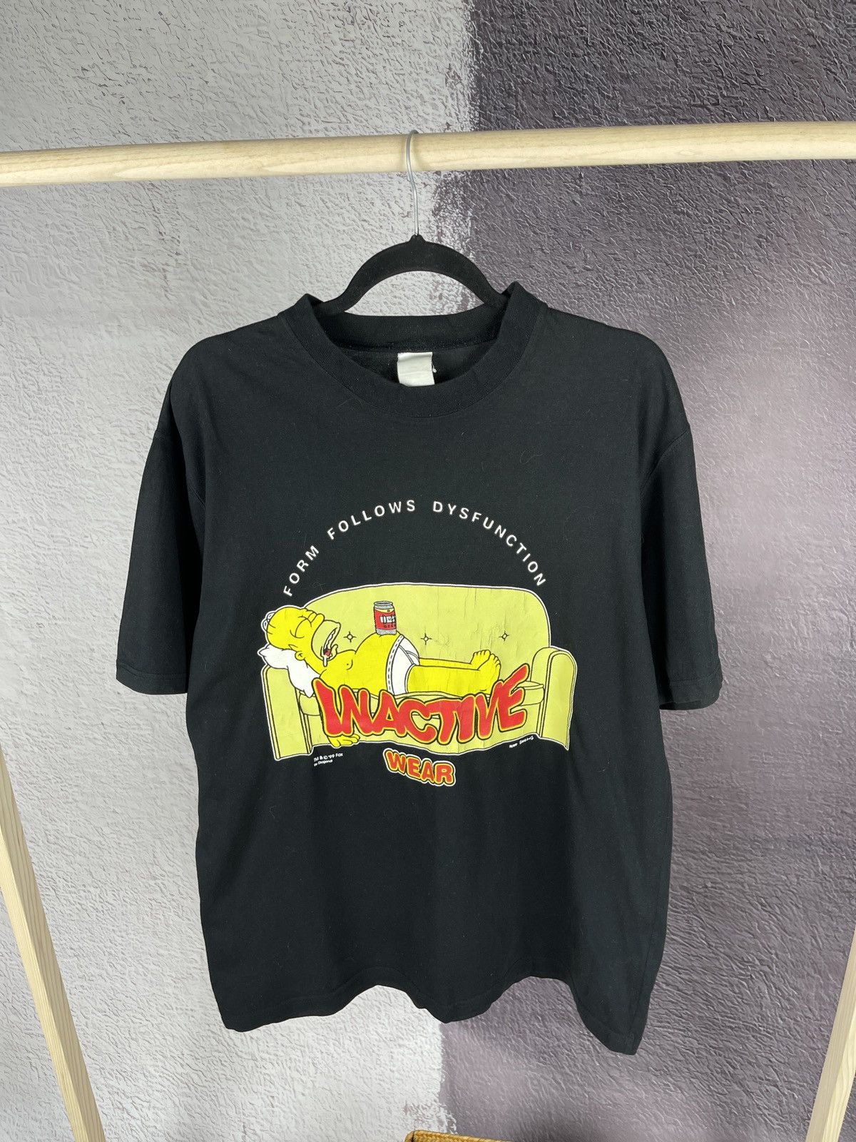 Streetwear × The Simpsons × Vintage The Simpsons 1999 Homer Inactive ...