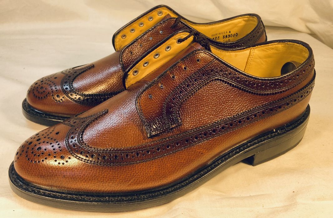 Dexter Shoe Company Long Wing Madison Brown Tweed Derby Wingtips Shoes ...