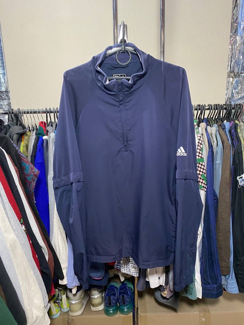 Adidas TRANSFORMERS ADIDAS BLUE NYLON VEST JACKET BOMBER WINTER SKY ...