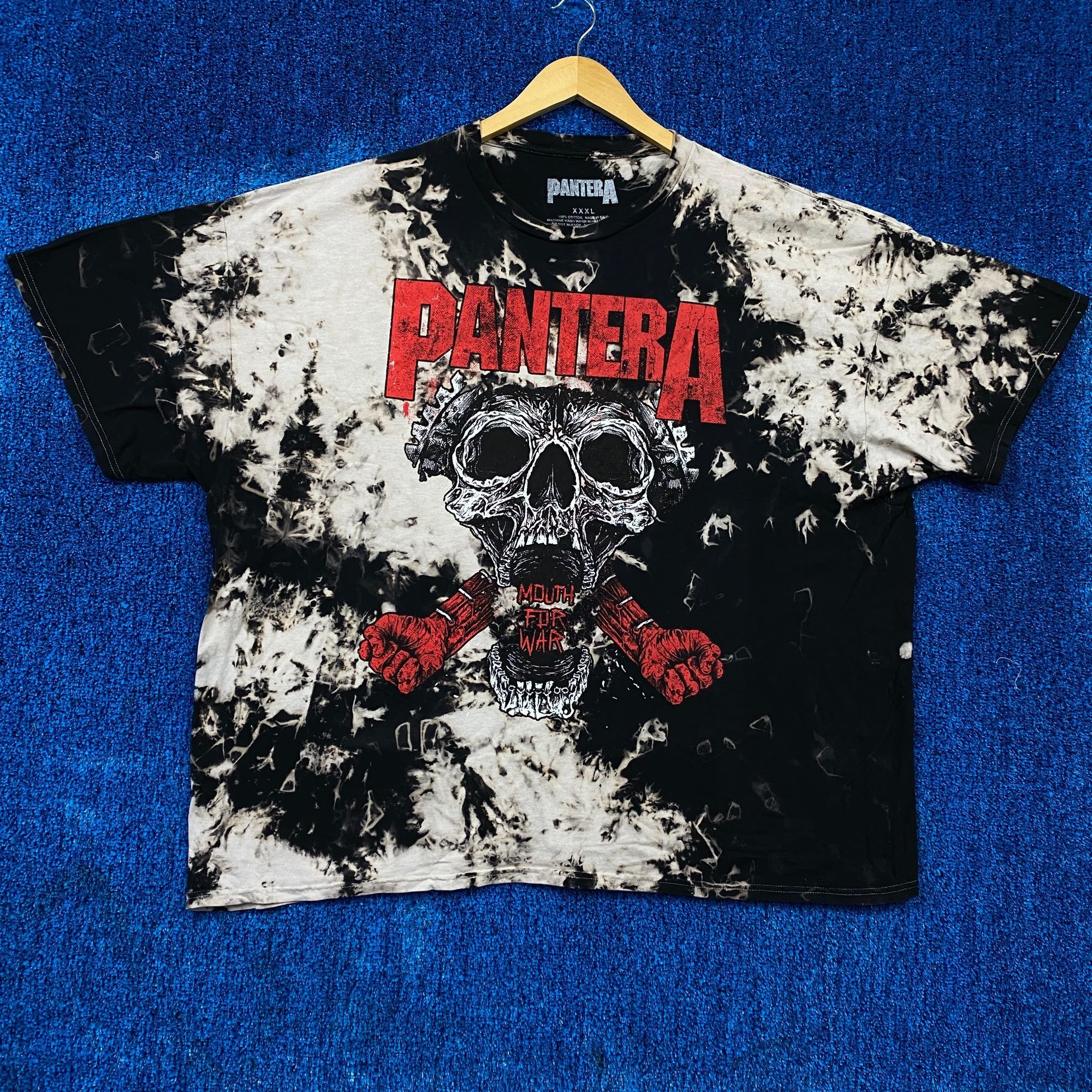 Very Rare Pantera Mouth for War Heavy Metal Oversized Bleach Dye 3X | Grailed