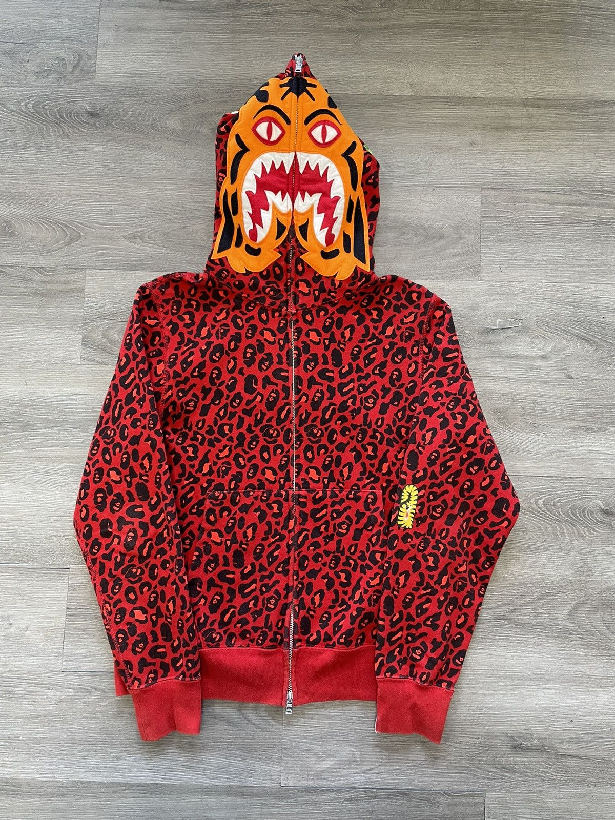 Bape Bape tiger shark full zip hoodie | Grailed
