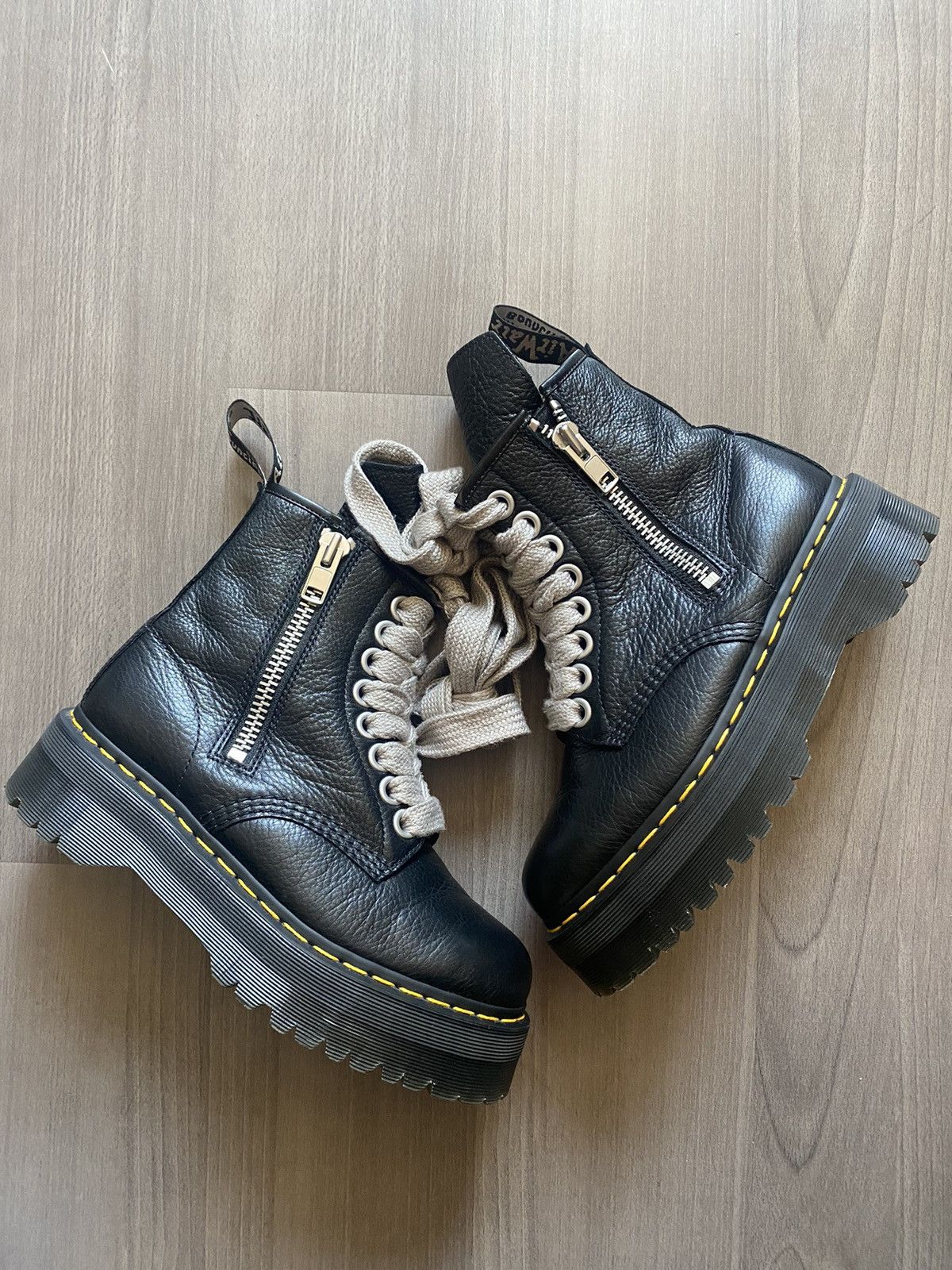 Rick Owens Rick Owens Doc Martens 1460 Quad Leather Platform Boot | Grailed