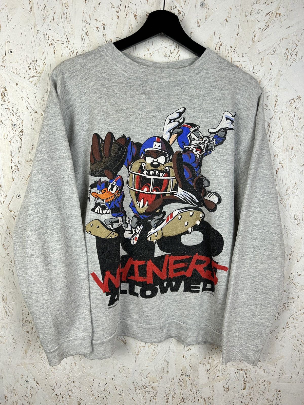 Vintage 90s Looney Tunes 1995 Warner Bros NFL Whiners Allowed Sweat ...