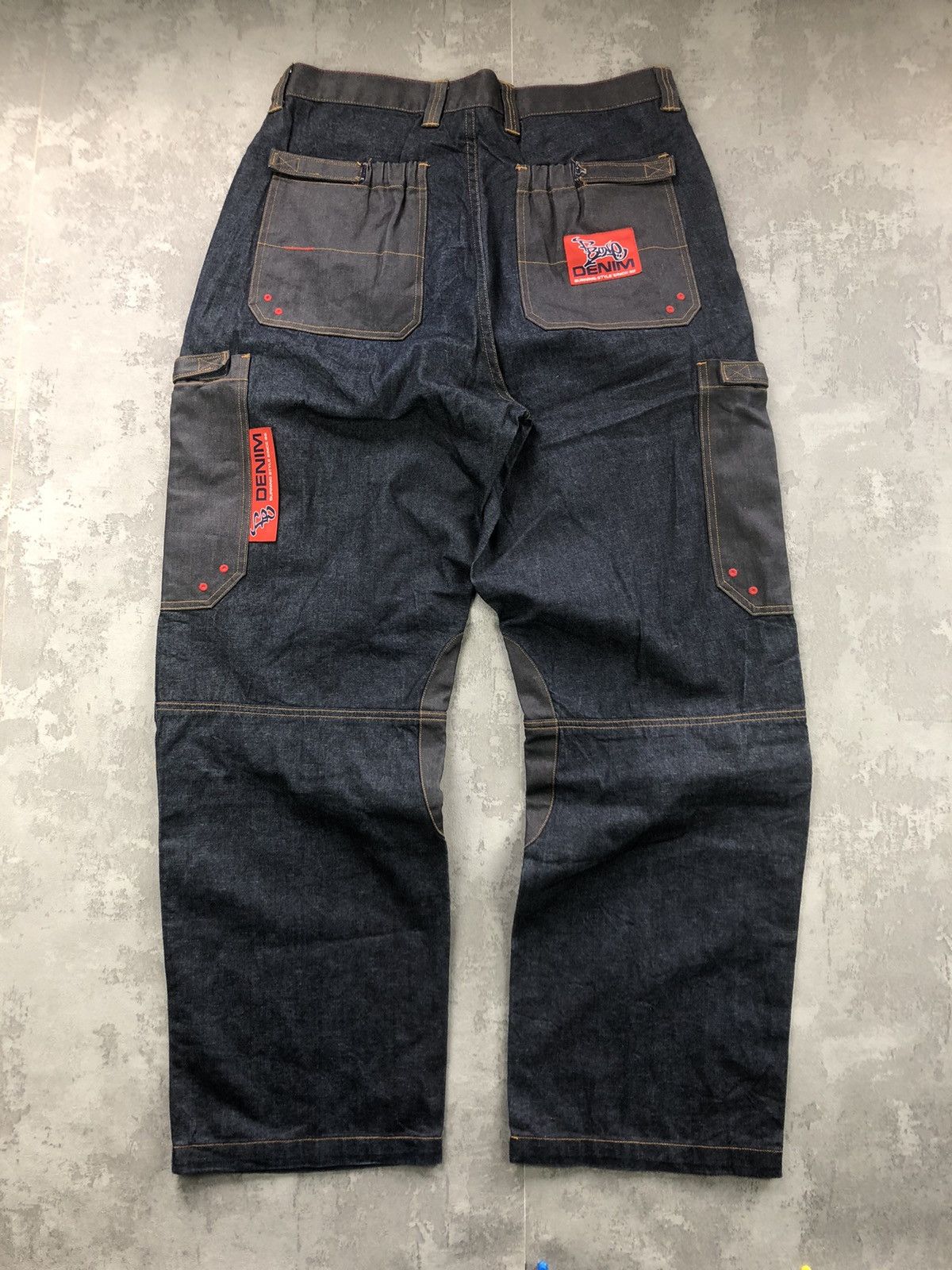 Japanese Brand FISHBONE BAGGY CRAZY Y2K JEANS | Grailed