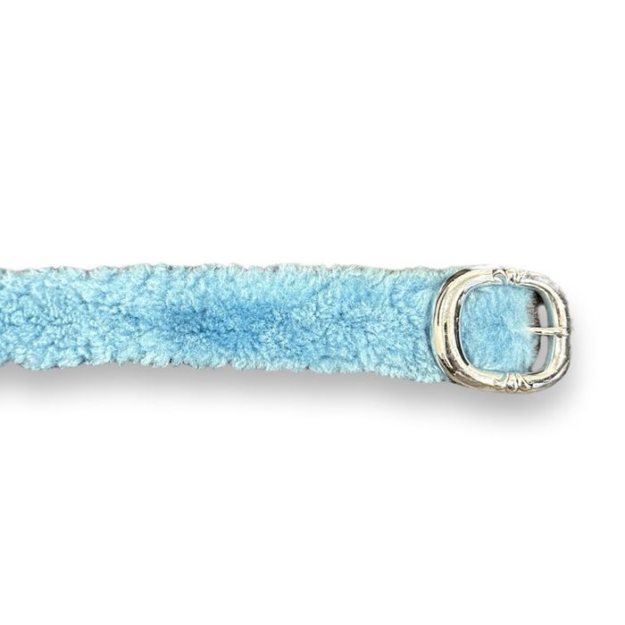 Chrome Hearts Chrome Hearts 1/1 Blue Fuzzy Belt | Grailed