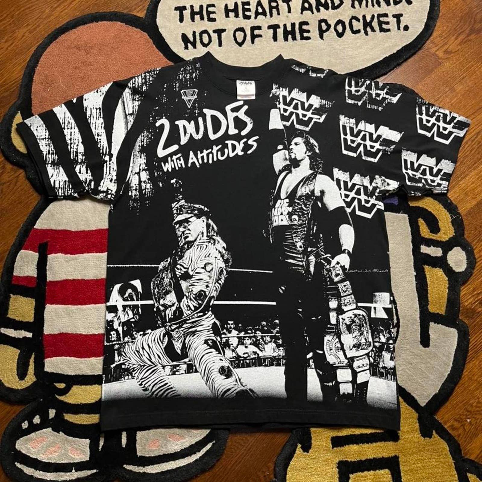 Wwf Shawn Michaels Big Daddy Diesel 2 Dudes With Attitudes Tee | Grailed