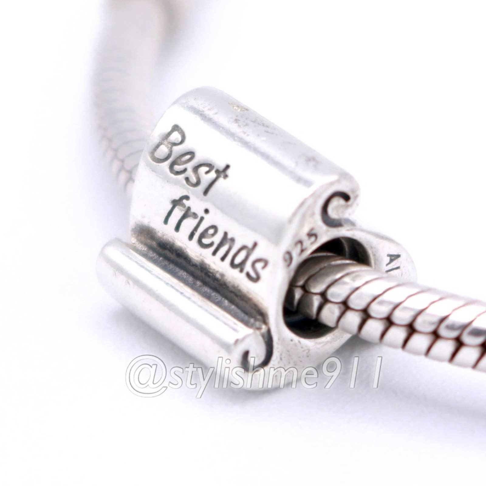 pandora Authentic PANDORA Best Friends Scroll Charm | Grailed