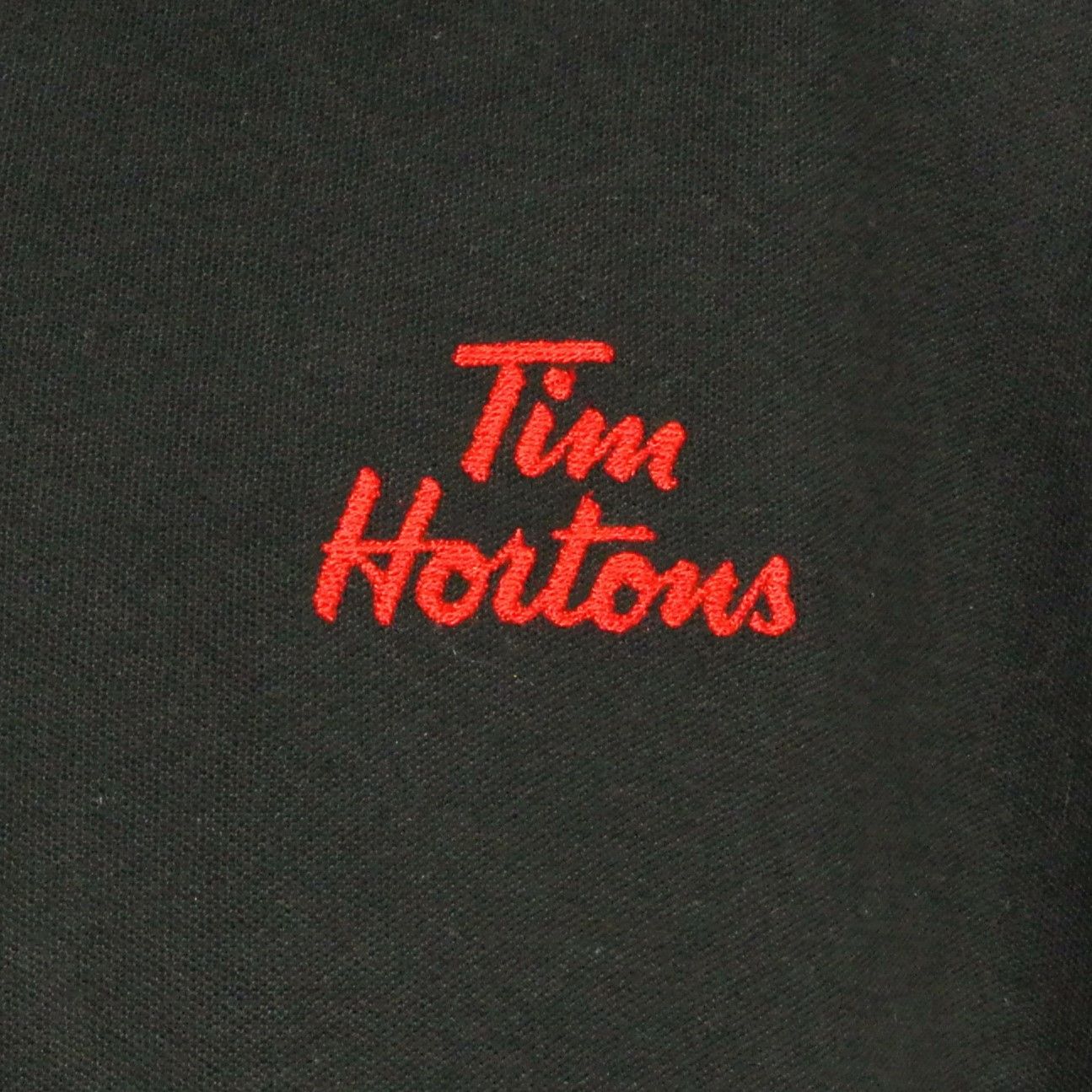Mando TIM HORTONS Donuts Coffee Employee Uniform Black Polo Shirt | Grailed