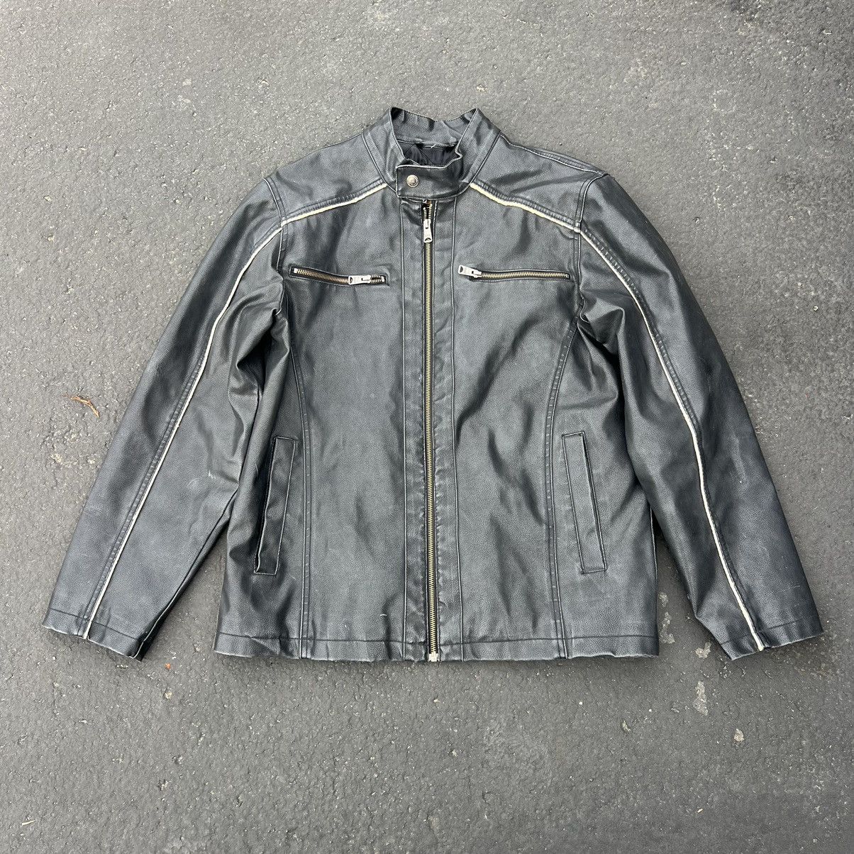 Streetwear × Vintage Vintage Y2K motor cycle biker jacket | Grailed