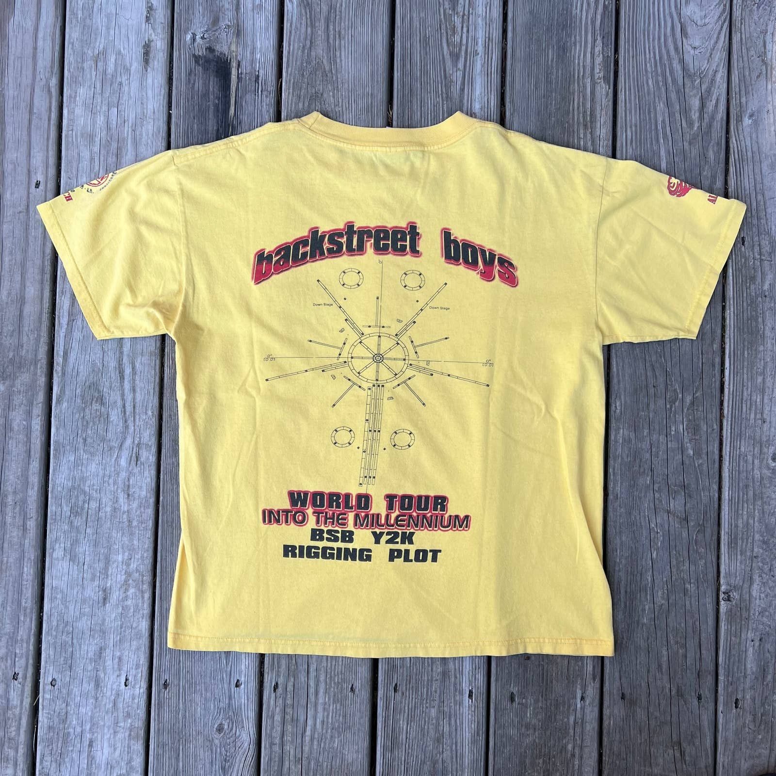 Band Tees × Streetwear × Vintage Vintage Backstreet Boys crew yellow ...