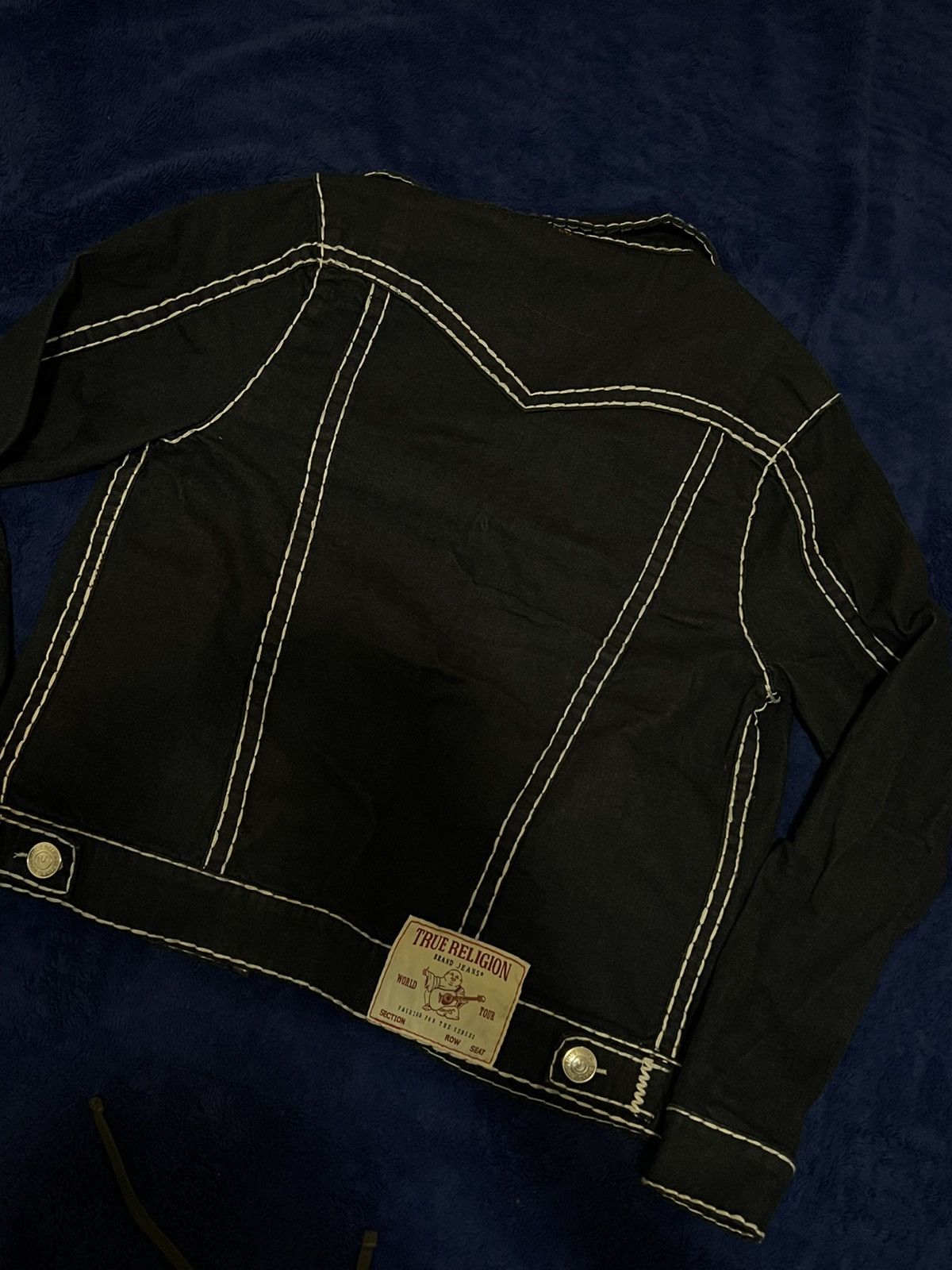 True Religion Jimmy Super T Stitch Denim Jacket | Grailed