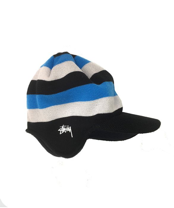 Vintage Stussy Fleece Duck Bill Ear Flap Winter Hat Cap One Size | Grailed