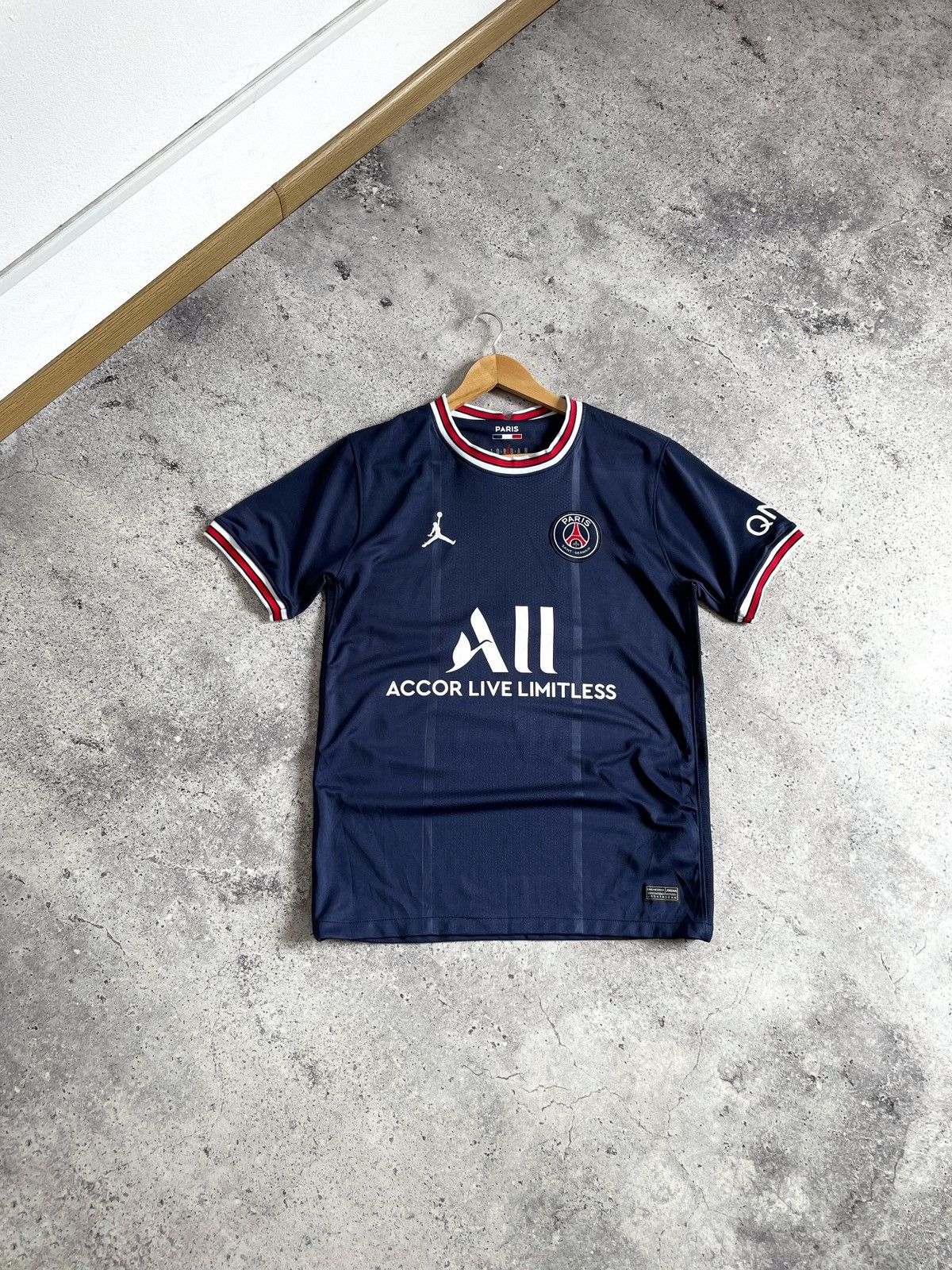 Jersey × Jordan Brand × Soccer Jersey Jordan x Psg Blockcore Football ...