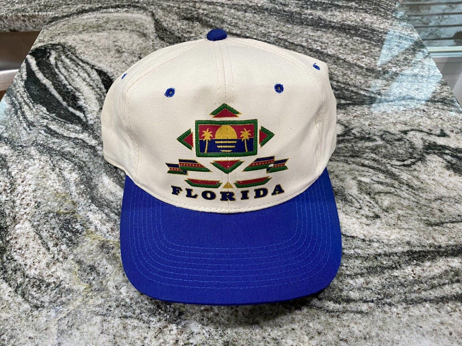 Vintage Vintage 90’s Florida Snapback Hat Cream YoungAn Brand | Grailed