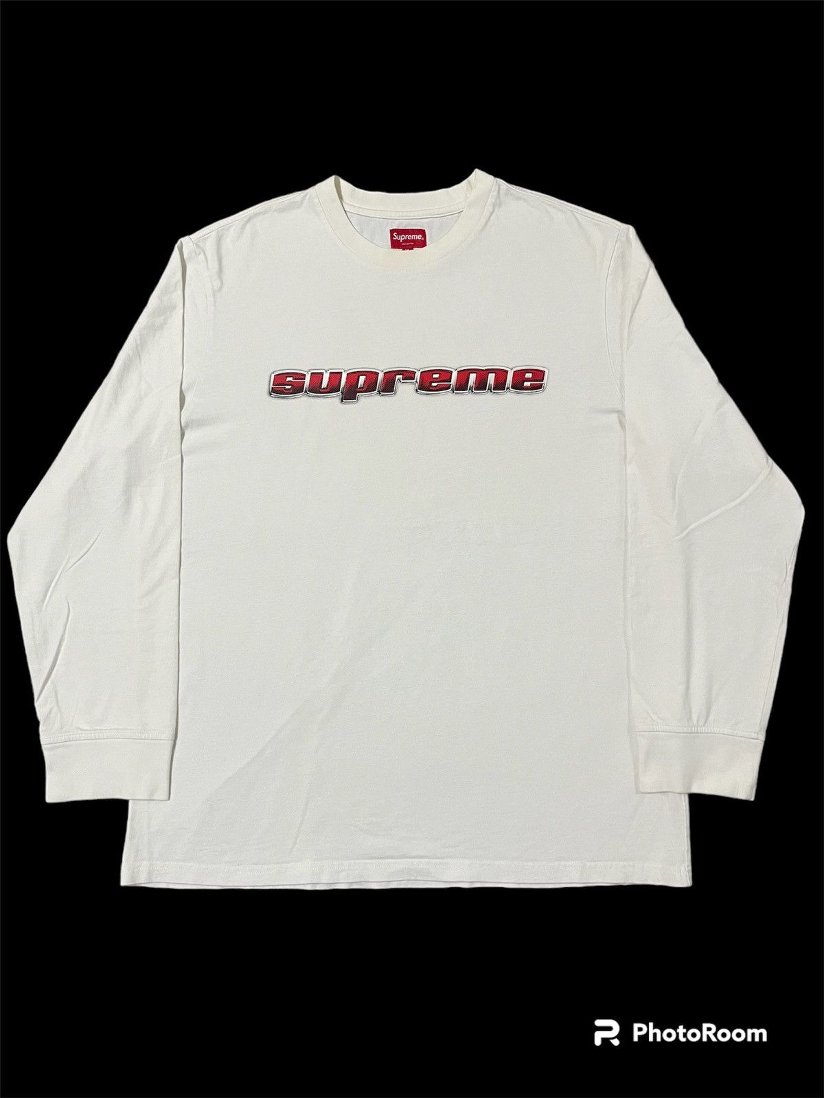 Streetwear × Supreme Supreme Chrome Logo Long Sleeve | Grailed