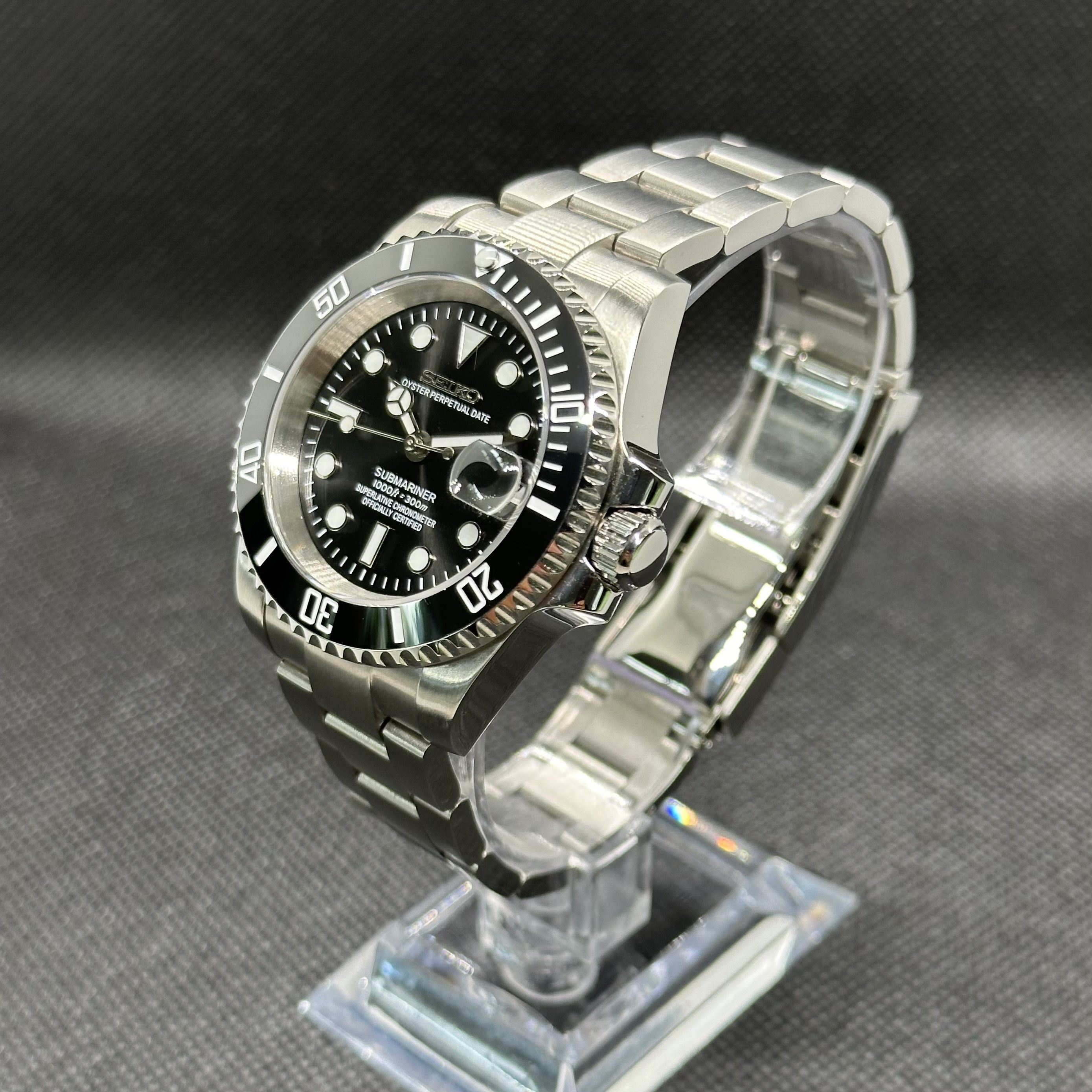 Custom Seiko Mod "Submariner" Dive Watch (Premium Dial) | Grailed