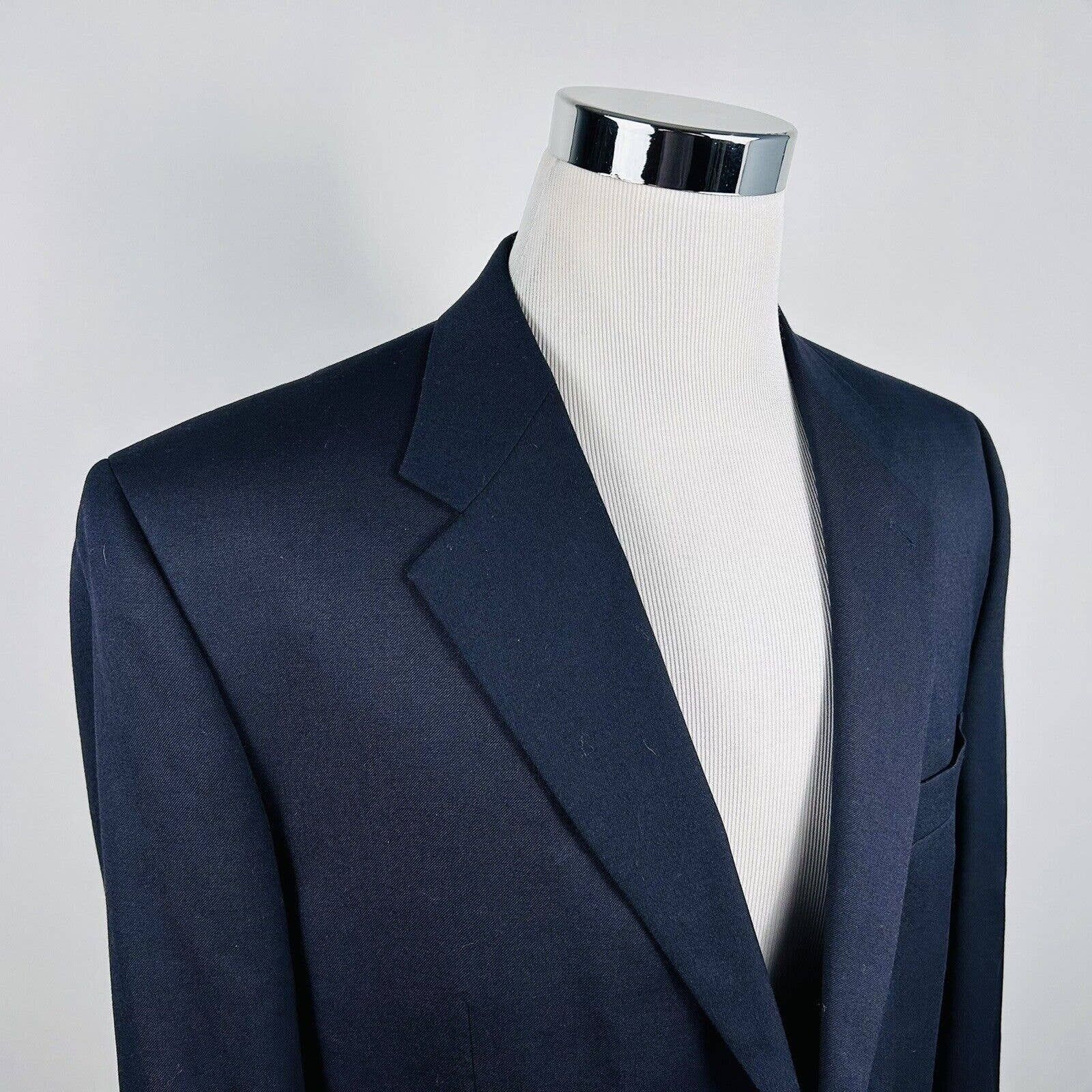 Chaps Chaps 42L Sport Coat 100% Wool Midnight Blue Two Button | Grailed