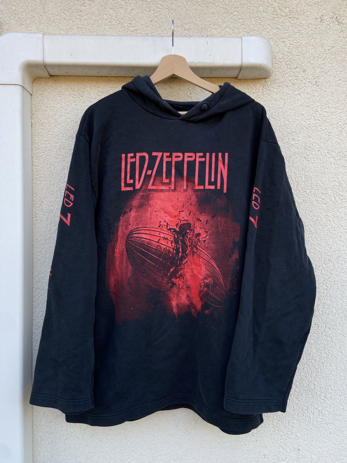 Band Tees × Led Zeppelin × Vintage Vintage Led Zeppelin black hoodie ...