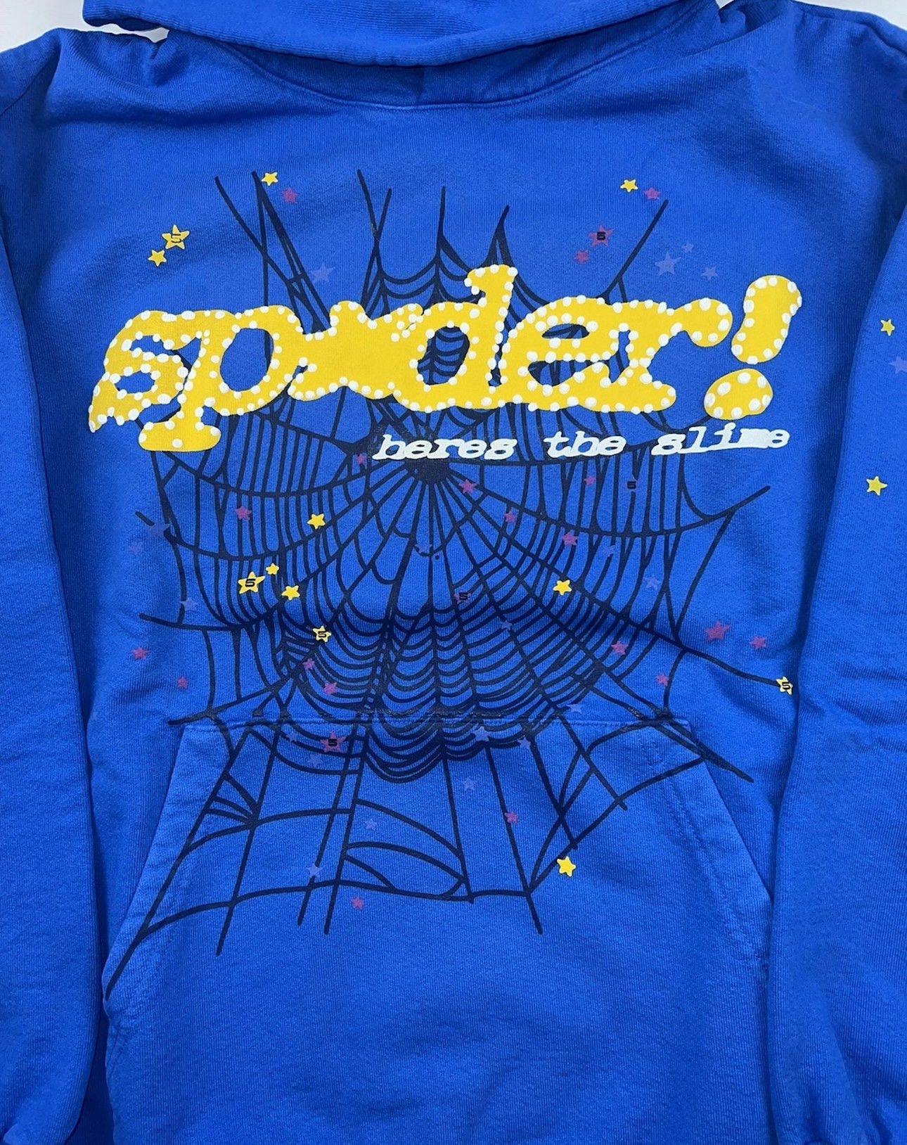 Spider Worldwide Sp5der TC Blue Hoodie SALE | Grailed
