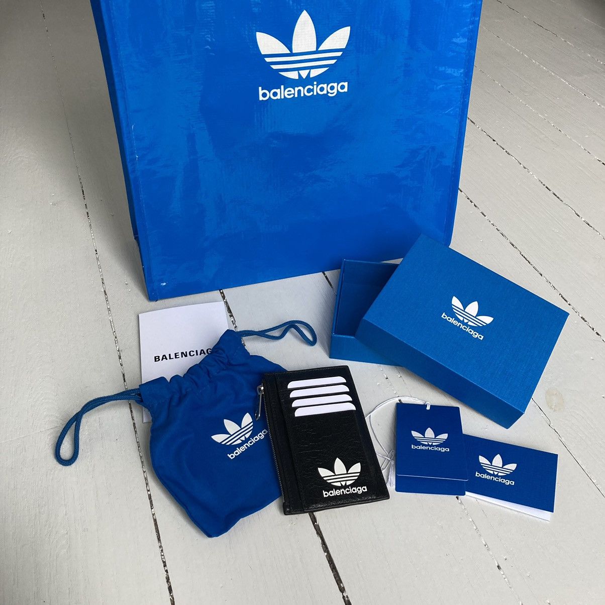 Adidas × Balenciaga Balenciaga x Adidas wallet coin card holder | Grailed