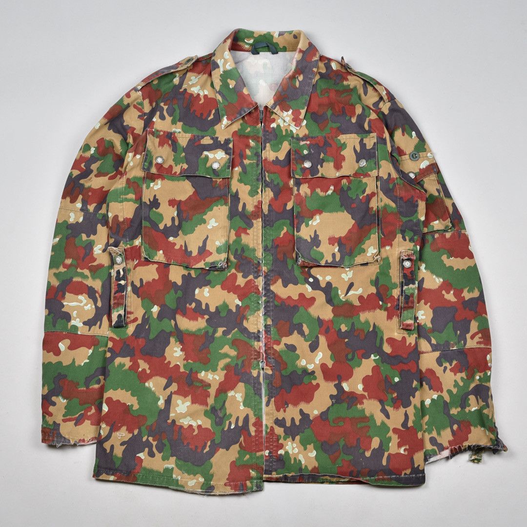 Military × Vintage Swiss Army Camo Combat Jacket | Grailed
