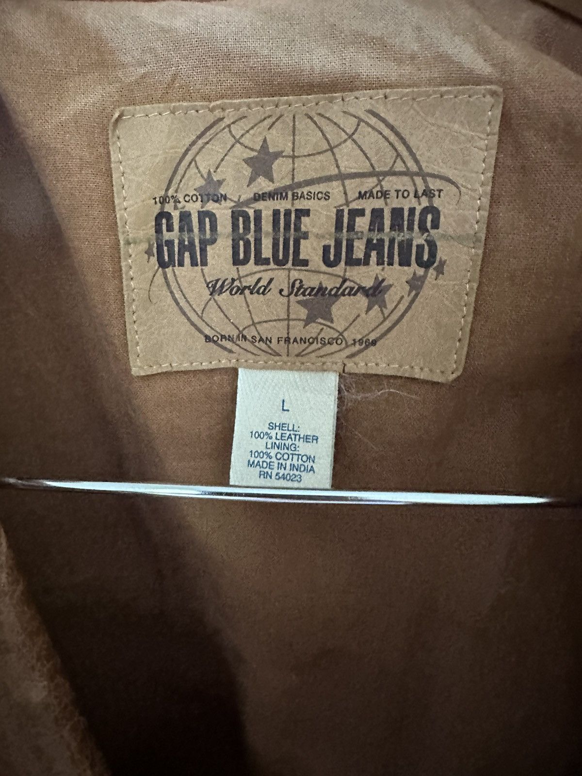 Gap Brown leather jacket | Grailed