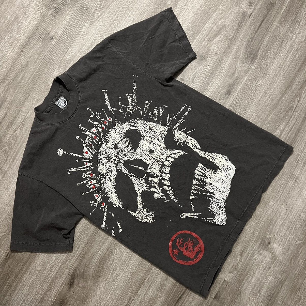 HELLSTAR Hellstar Crowned Skull Rhinestone T-Shirt | Grailed