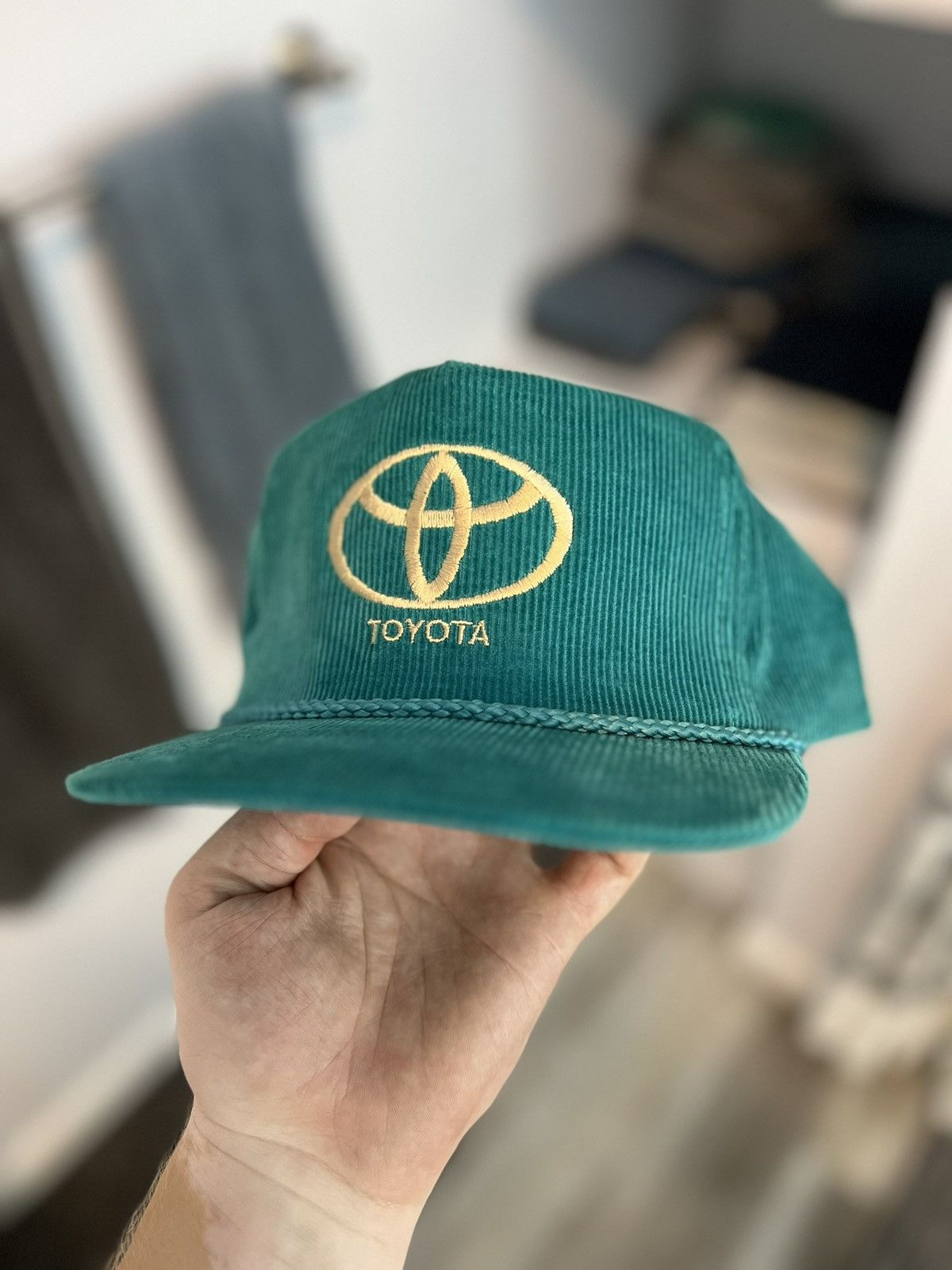 Vintage Rare Vintage Toyota Emblem Logo Corduroy Hat | Grailed