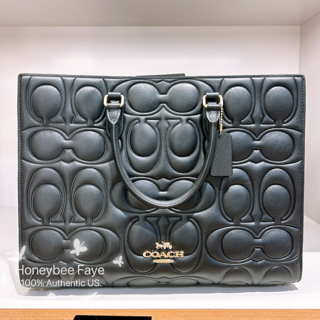 Coach Maggie Tote Bag In Signature Leather CY672 | Grailed