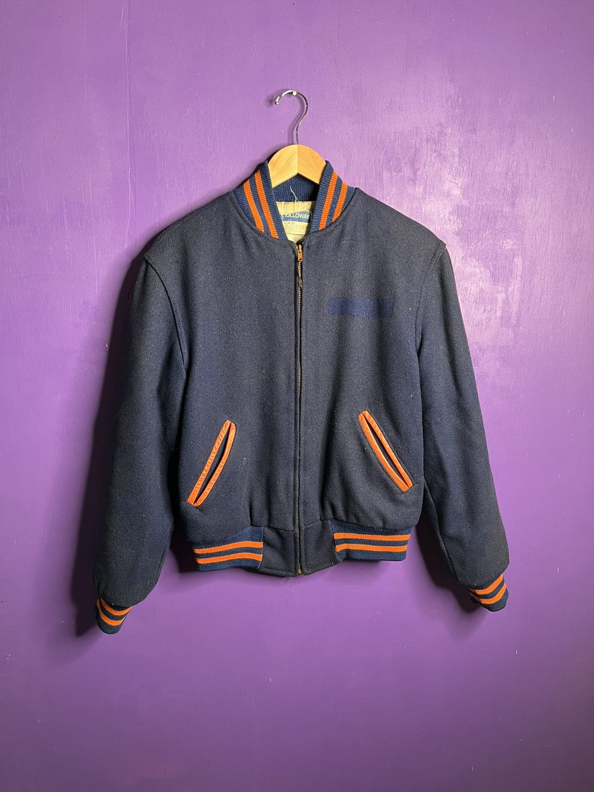 Vintage 70s Yalion cat face letterman jacket Heavy Coats