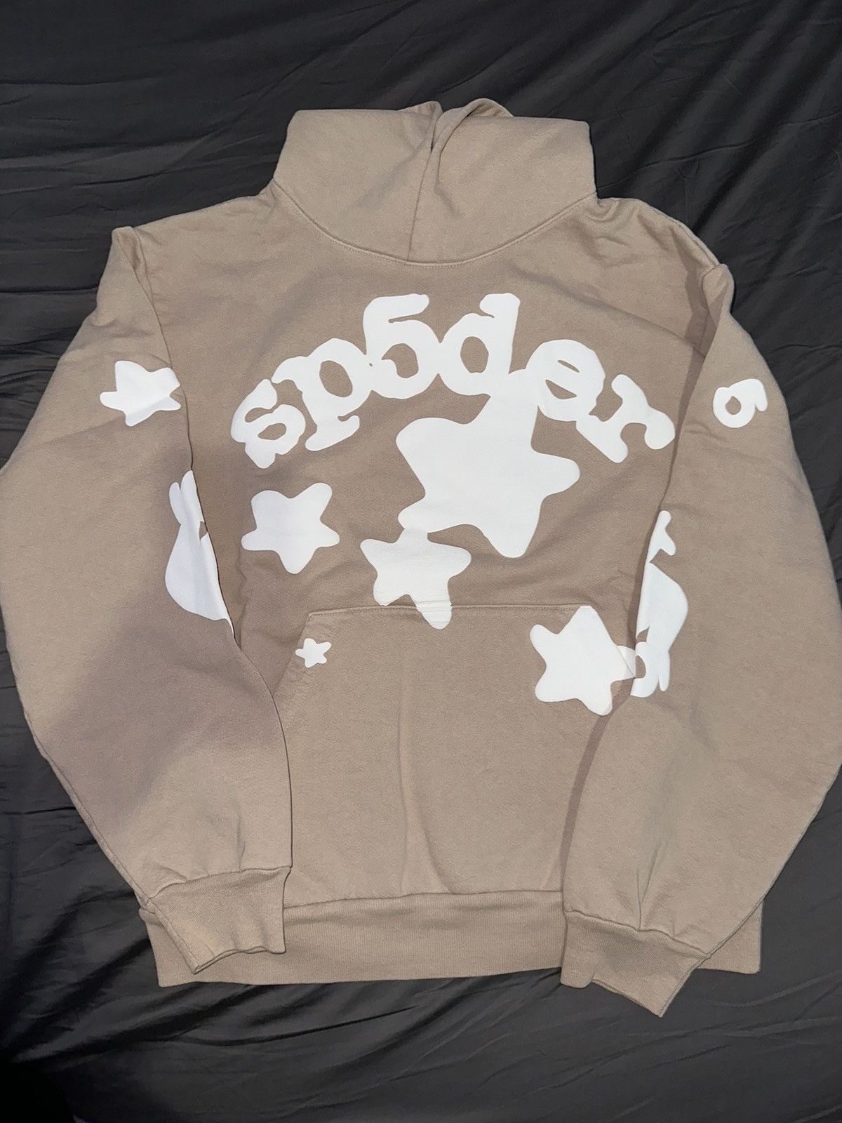Streetwear Spider Hoodie Beluga Sand | Grailed