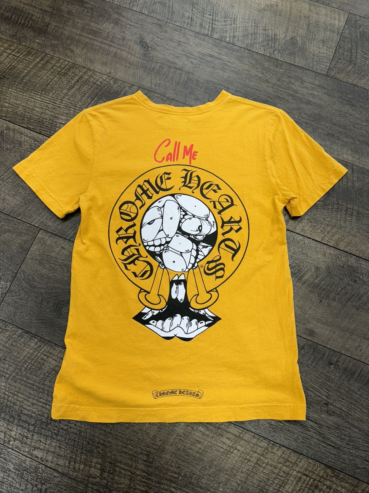 Chrome Hearts × Matty Boy CH Matty Boy ‘Call Me’ Tee Yellow (S) | Grailed