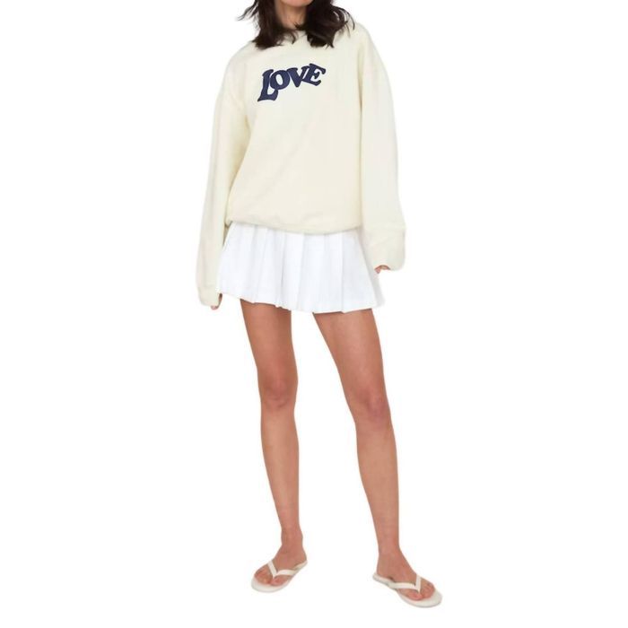 Kule KULE Oversized 70 Love Sweatshirt In Cream | Grailed