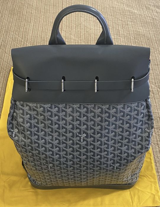 Goyard Goyard Pm grey canvas backpack with removable straps | Grailed