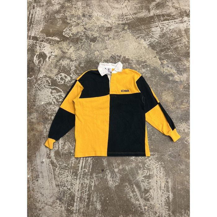 Barbarian Vintage University Of Iowa Hawkeyes Rugby Longsleeve Jersey ...