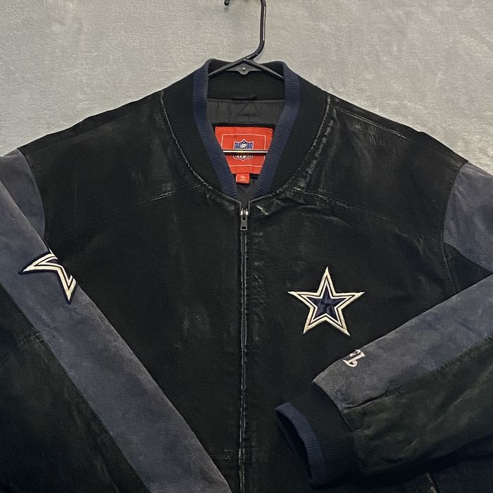 Vintage Dallas Cowboys Jacket Suede Leather Embroidered Bomber | Grailed